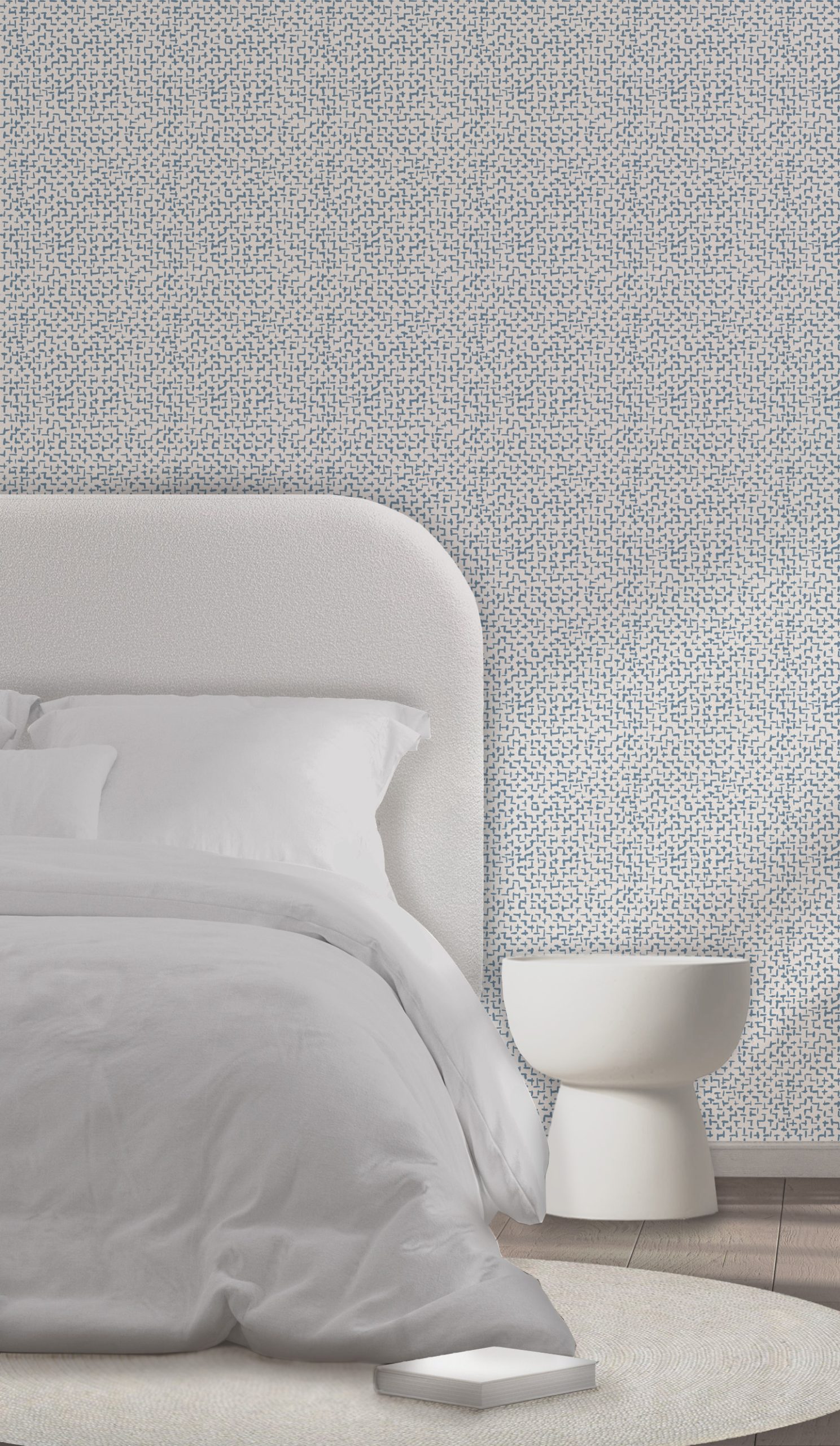 RATTAN BLUE REVERSE – By Liberty Interiors